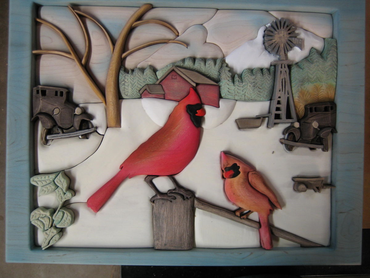 Red birds - Finishing - The Patriot Woodworker