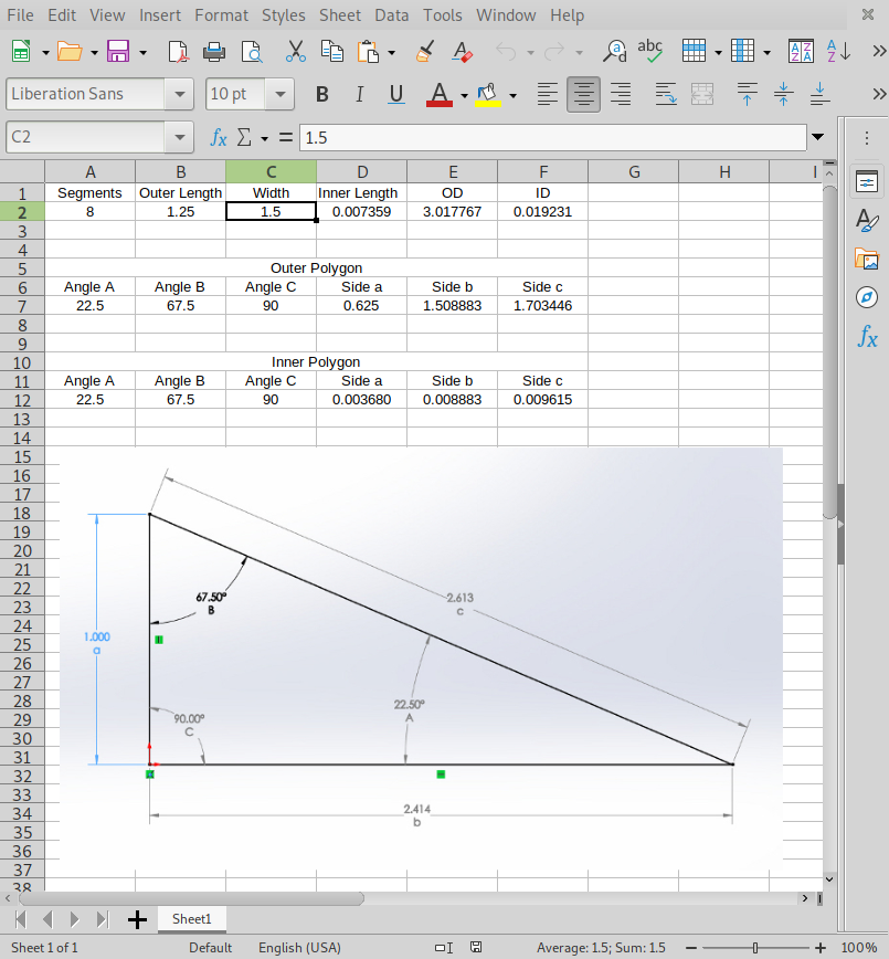 Wedge Calcuator - Woodworking Tips - The Patriot Woodworker