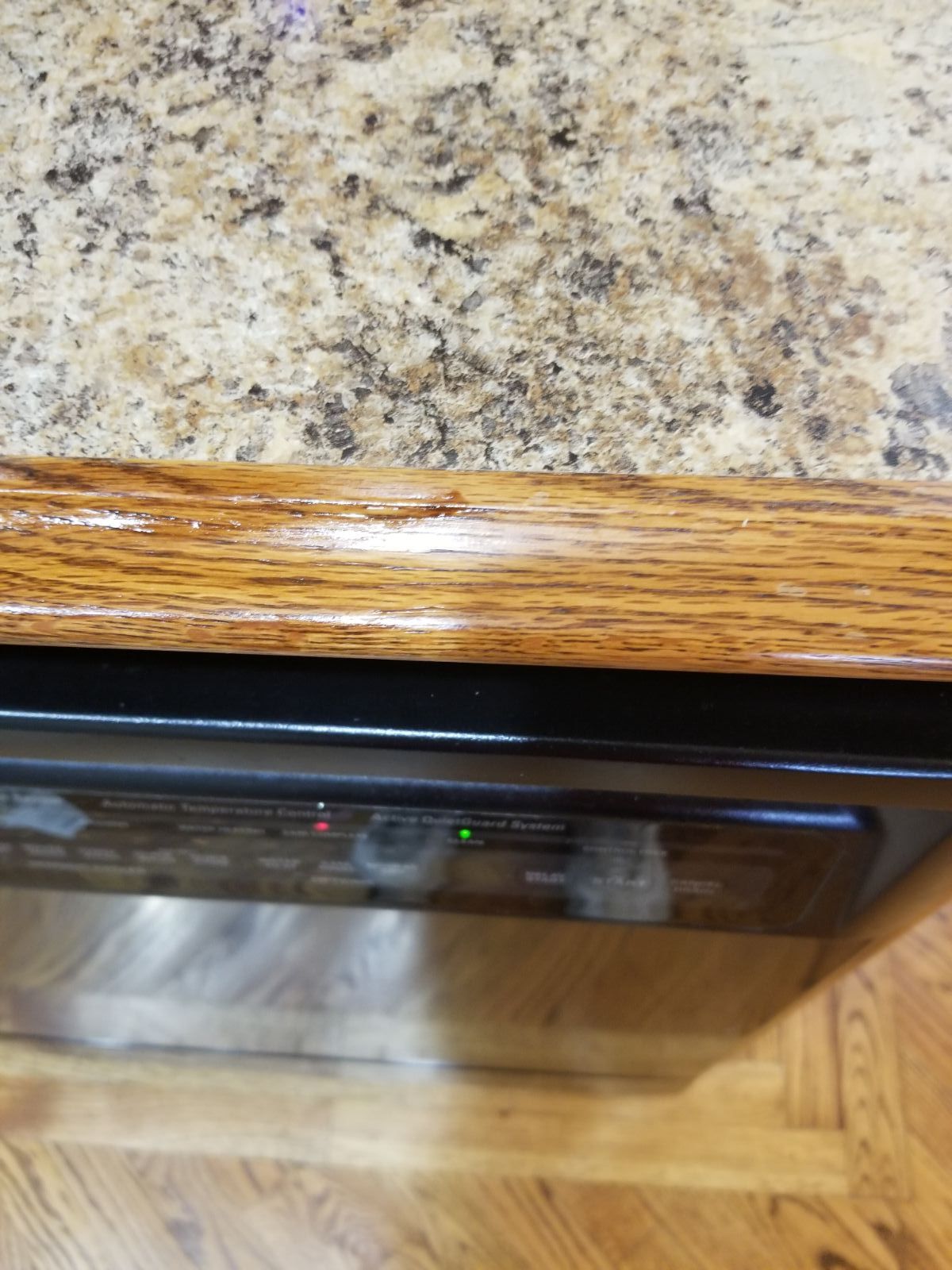Countertop edge touch up - Finishing - The Patriot Woodworker