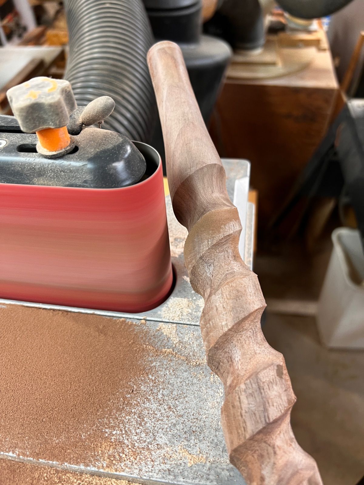 Cane with a twist - Wood Turners - The Patriot Woodworker