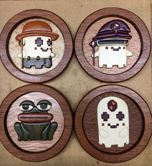 Woodworker Ghost Intarsia - Scroll Sawing - The Patriot Woodworker
